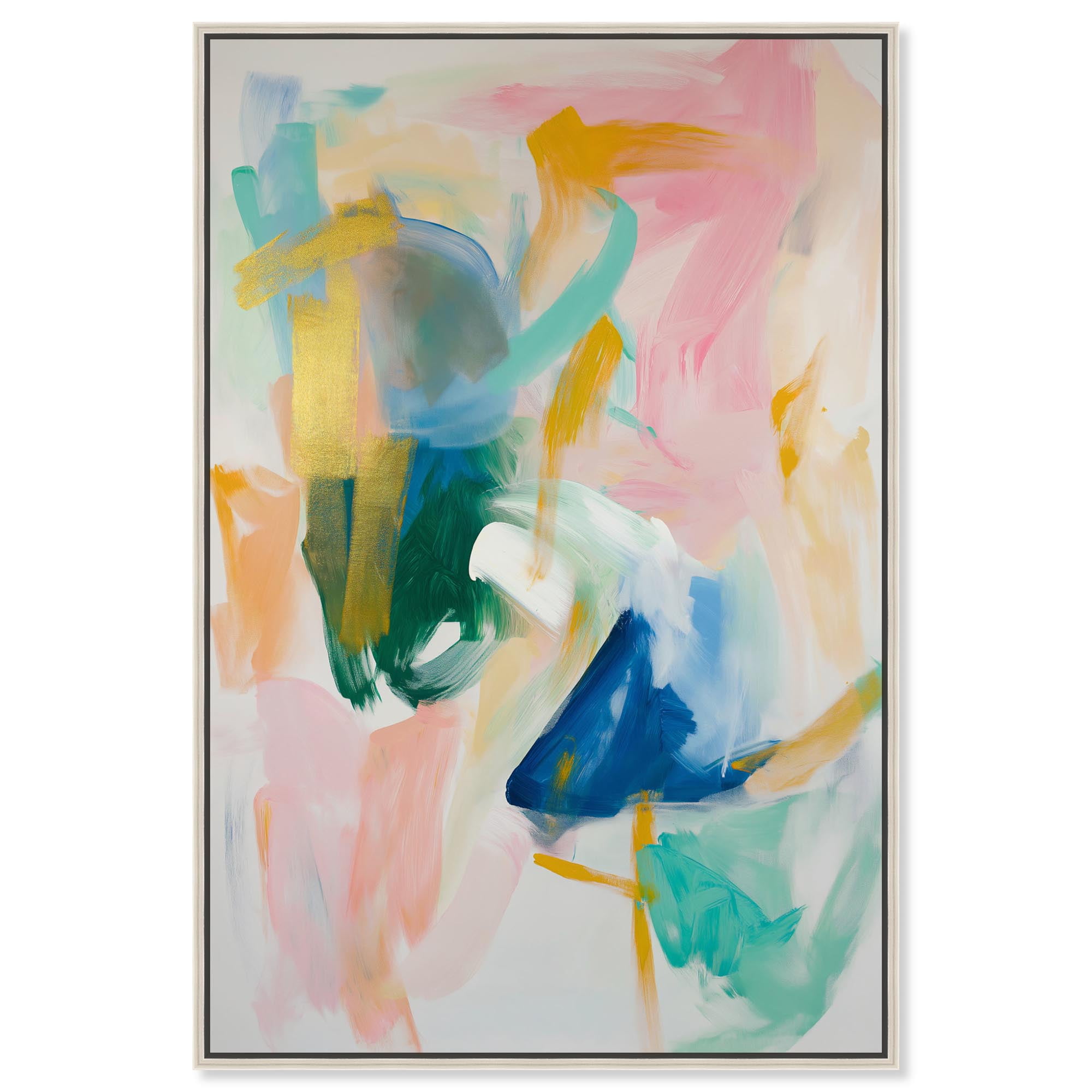 Fluent Spectrum Brush Canvas Modern Color Abstract by Art Remedy ...