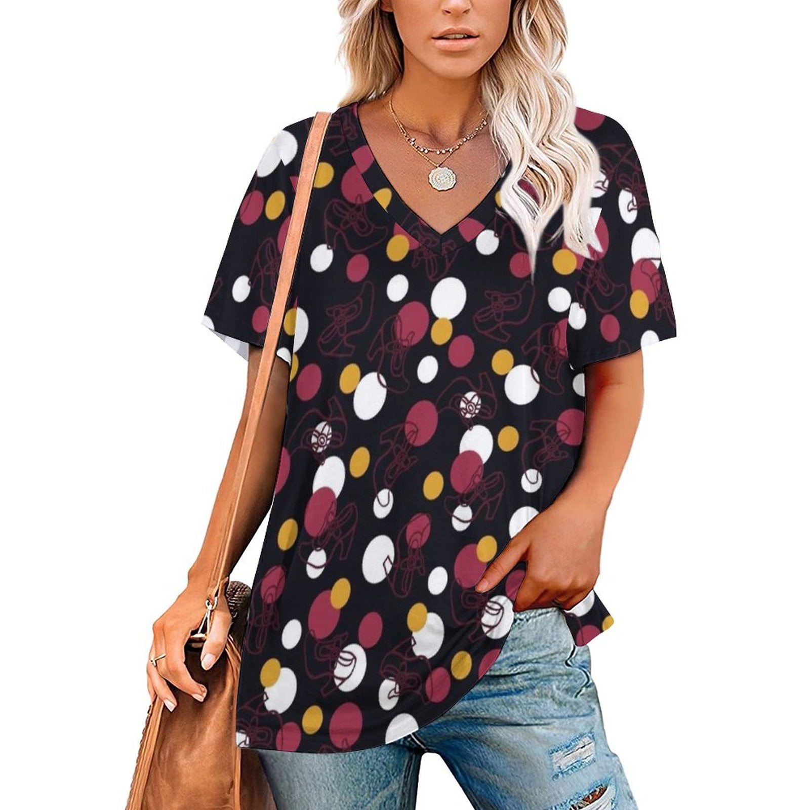 Fluevog Arbus Black / Burgundy / Ochre New Fashion Zip Off Shoulder Top ...