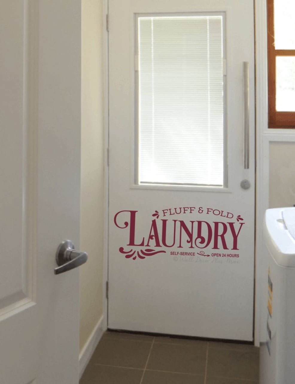Fluff Fold Laundry Self Service Quote Decals for Wall - Die-Cut Vinyl ...
