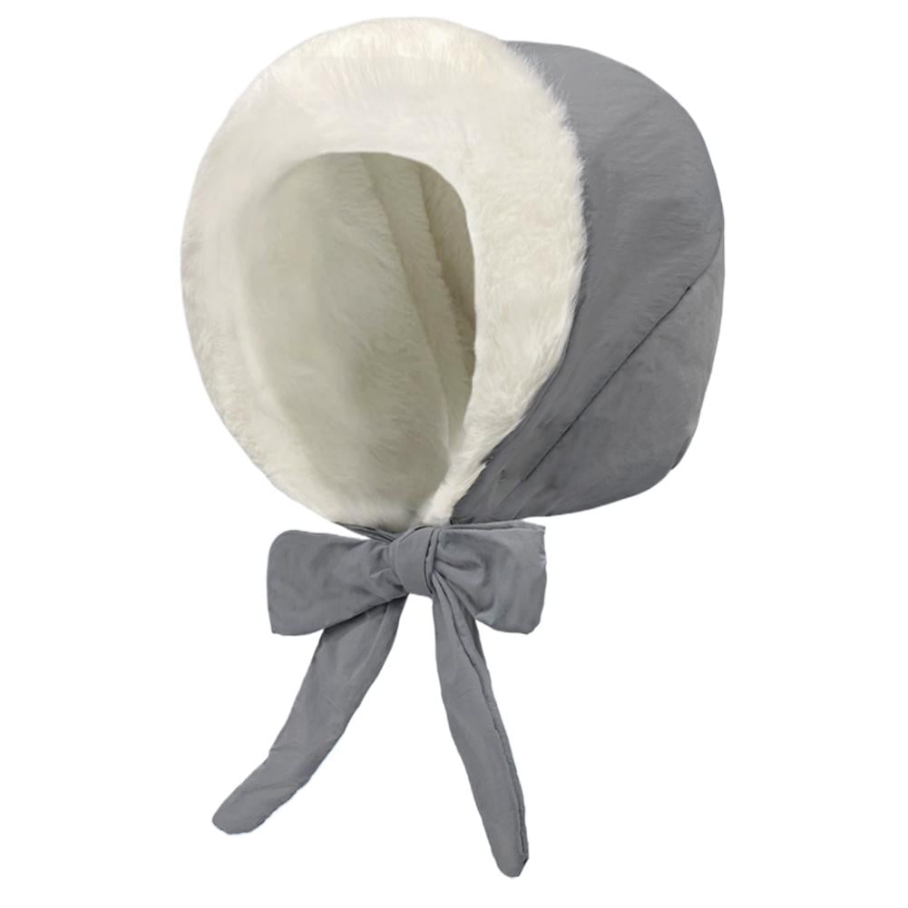 Fluff Hat Scarf 2-in-1 - Winter Beanie Cover Ears, Windproof Cold ...
