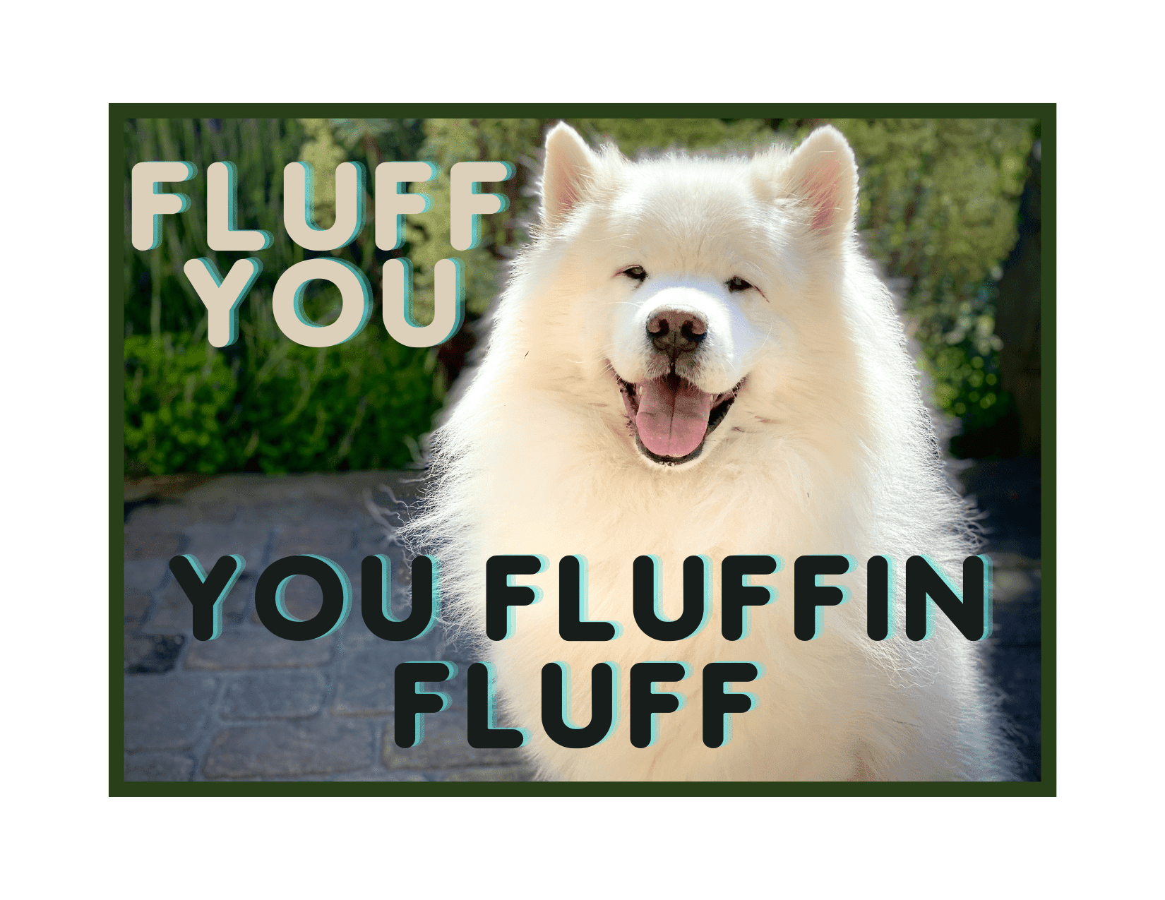 Fluff You Samoyed Flexible Refrigerator Magnet - Walmart.com