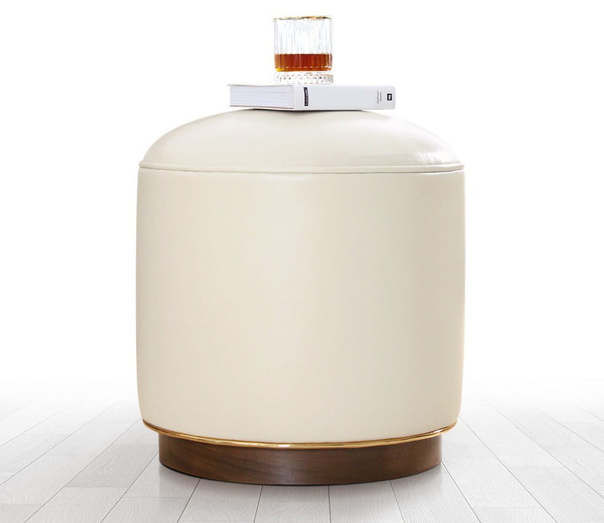 Fluffe - Milotte - Cream Pouffe - Walmart.com