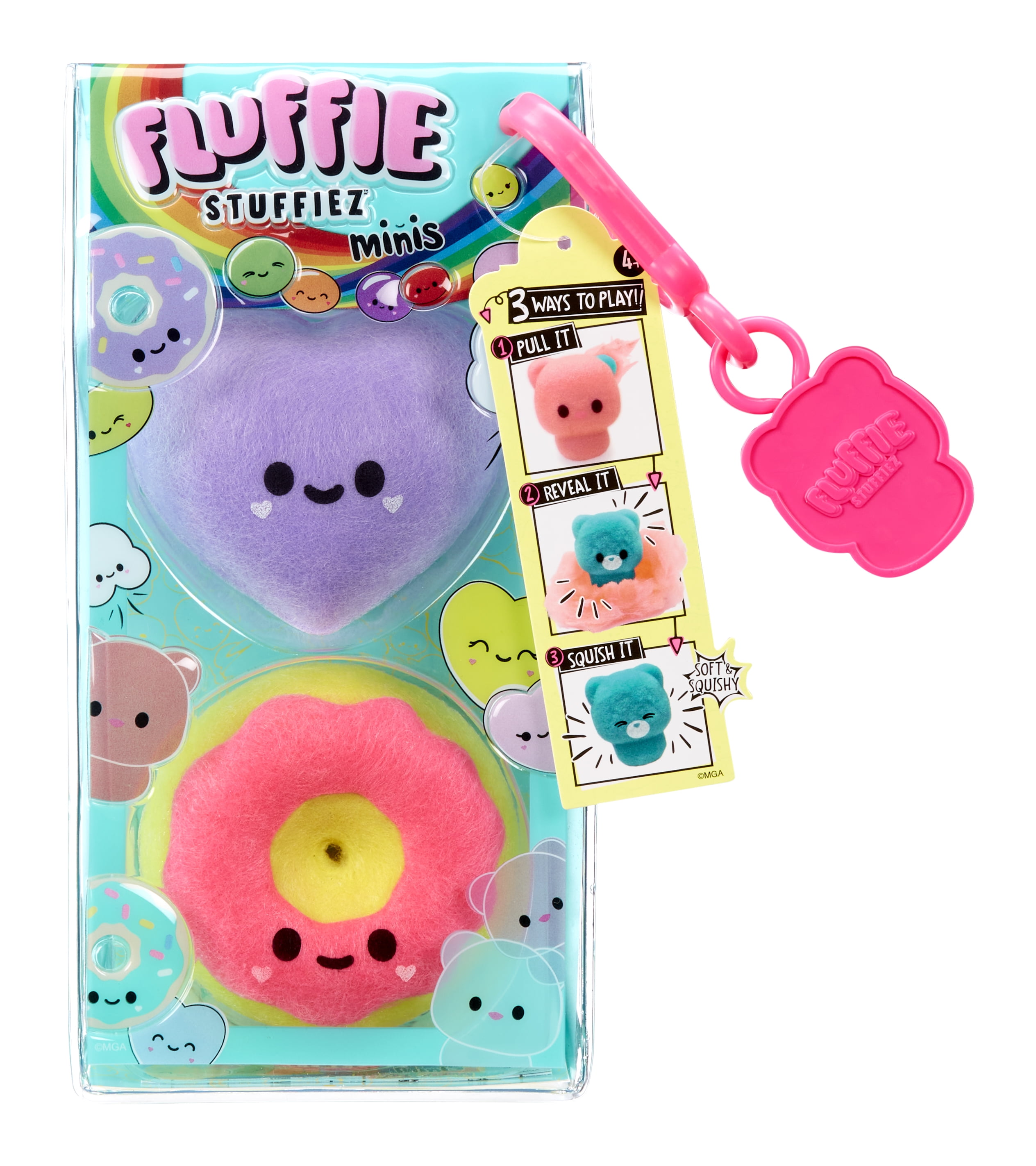 Fluffie Stuffiez Heart Candy & Donut Minis Collectible, Surprise Reveal ...