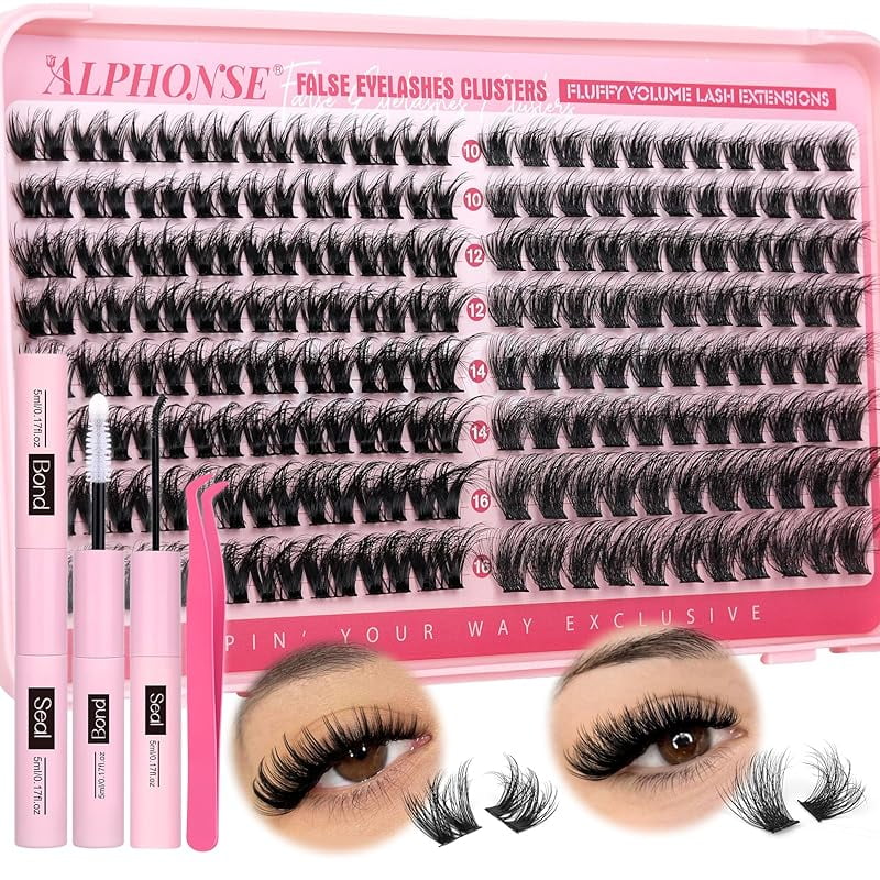 Fluffier Lash Clusters Thick Volume Lash Extension 10-18mm Cluster ...
