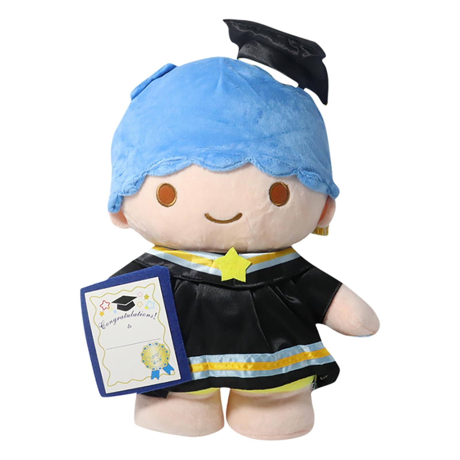 Fluffpeak Graduation Stuffed Animal Plush Toy with Phd Cap & Bachelor ...