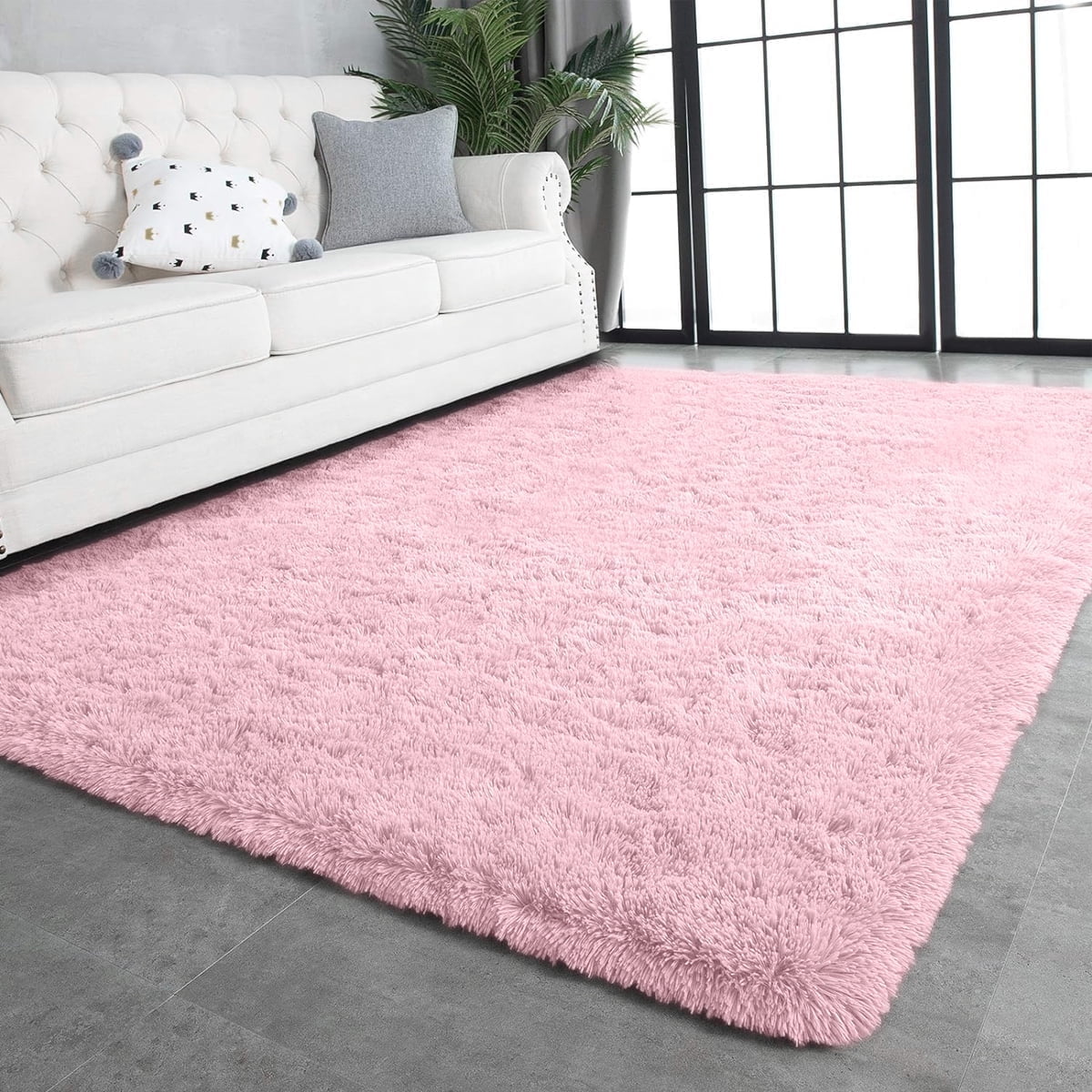 Fluffy Area Rug,8x10 ft Soft Shaggy Rugs Fluffy Carpets, Non-Skid Plush ...