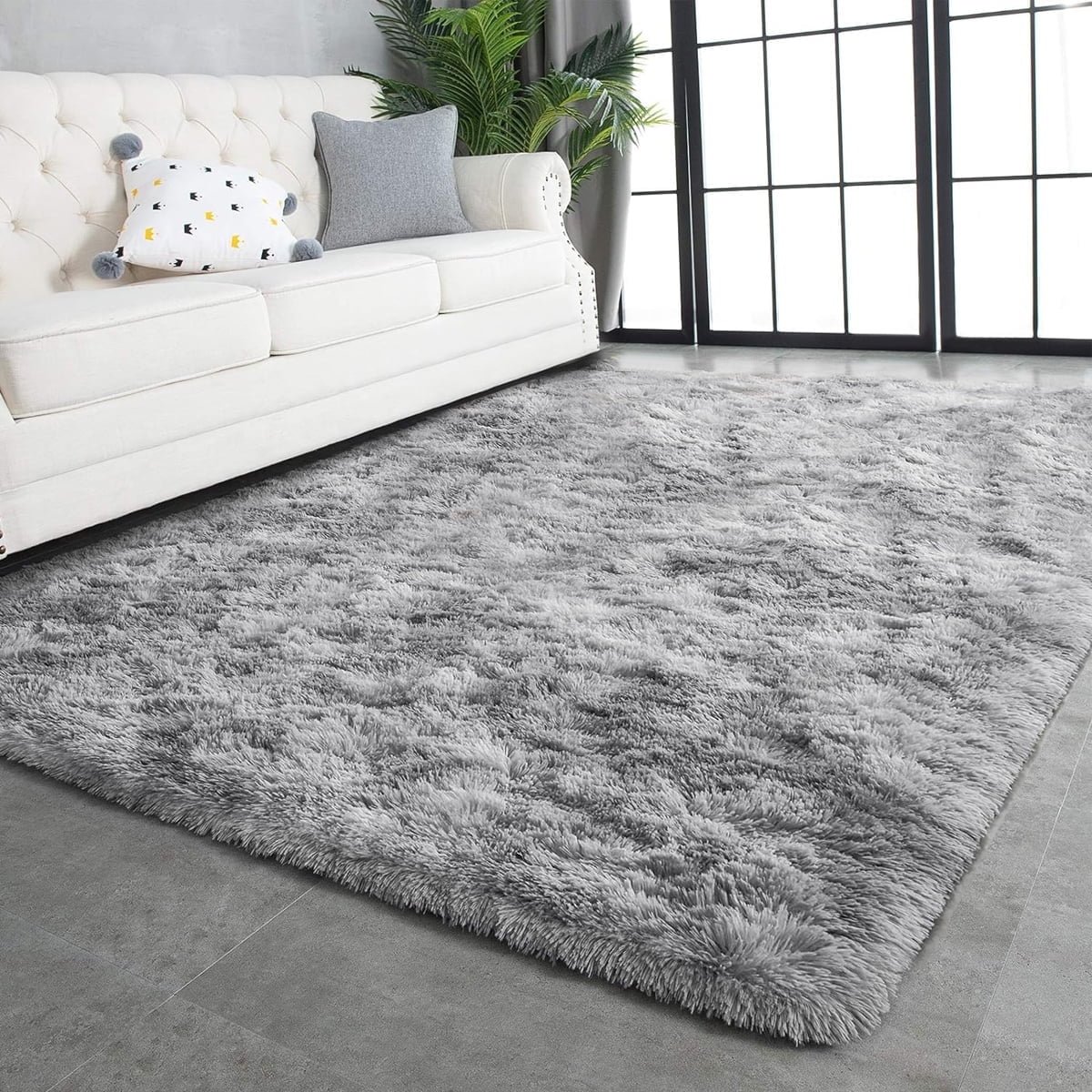 Fluffy Area Rug,8x10 ft Soft Shaggy Rugs Fluffy Carpets, Non-Skid Plush ...