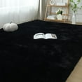 Fluffy Area Rug Living Room: Black Shag Rug 6x9 Plush Rugs for Living ...
