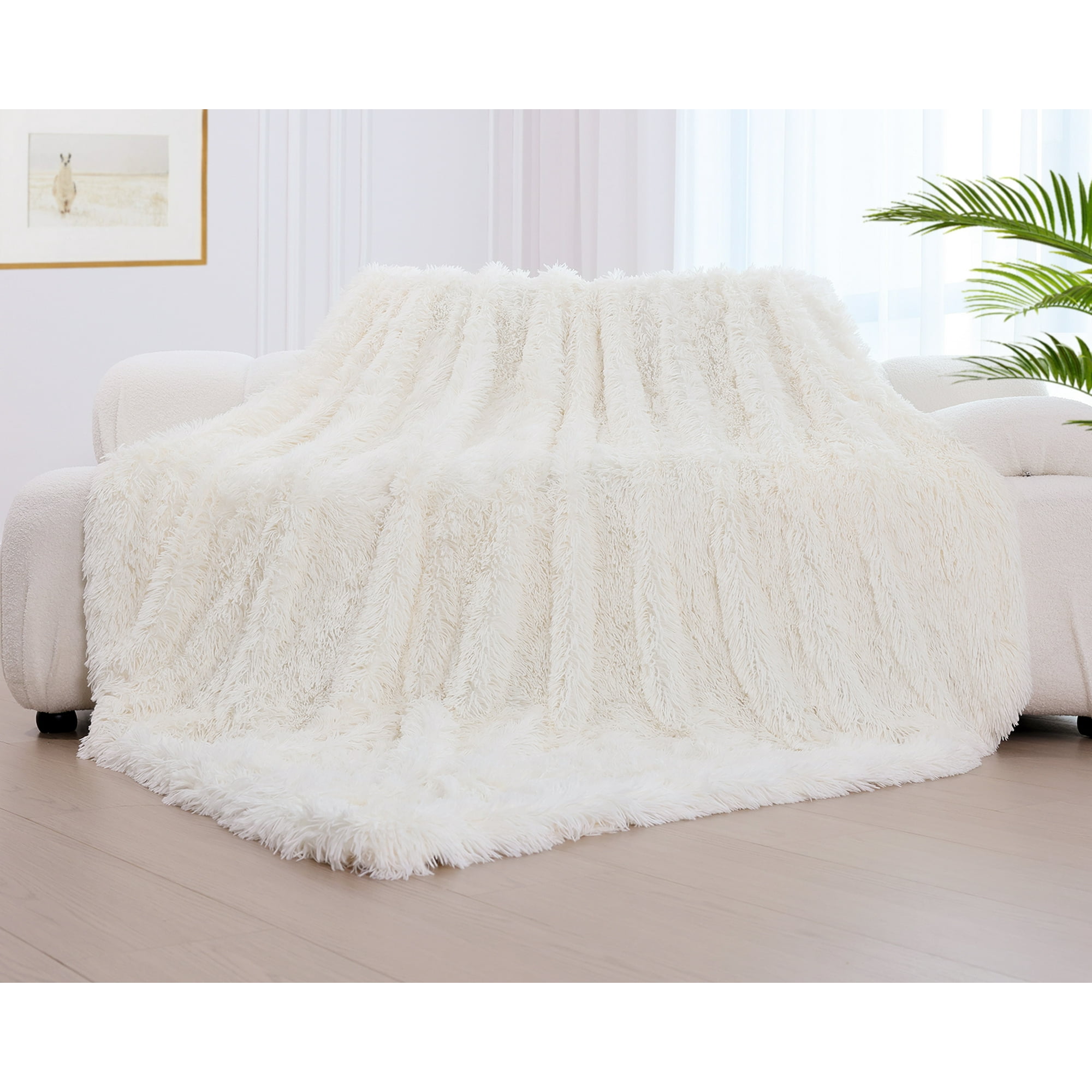 Nourison Throw Beige Decorative Throw Blanket, 50" x 70" - Walmart.com