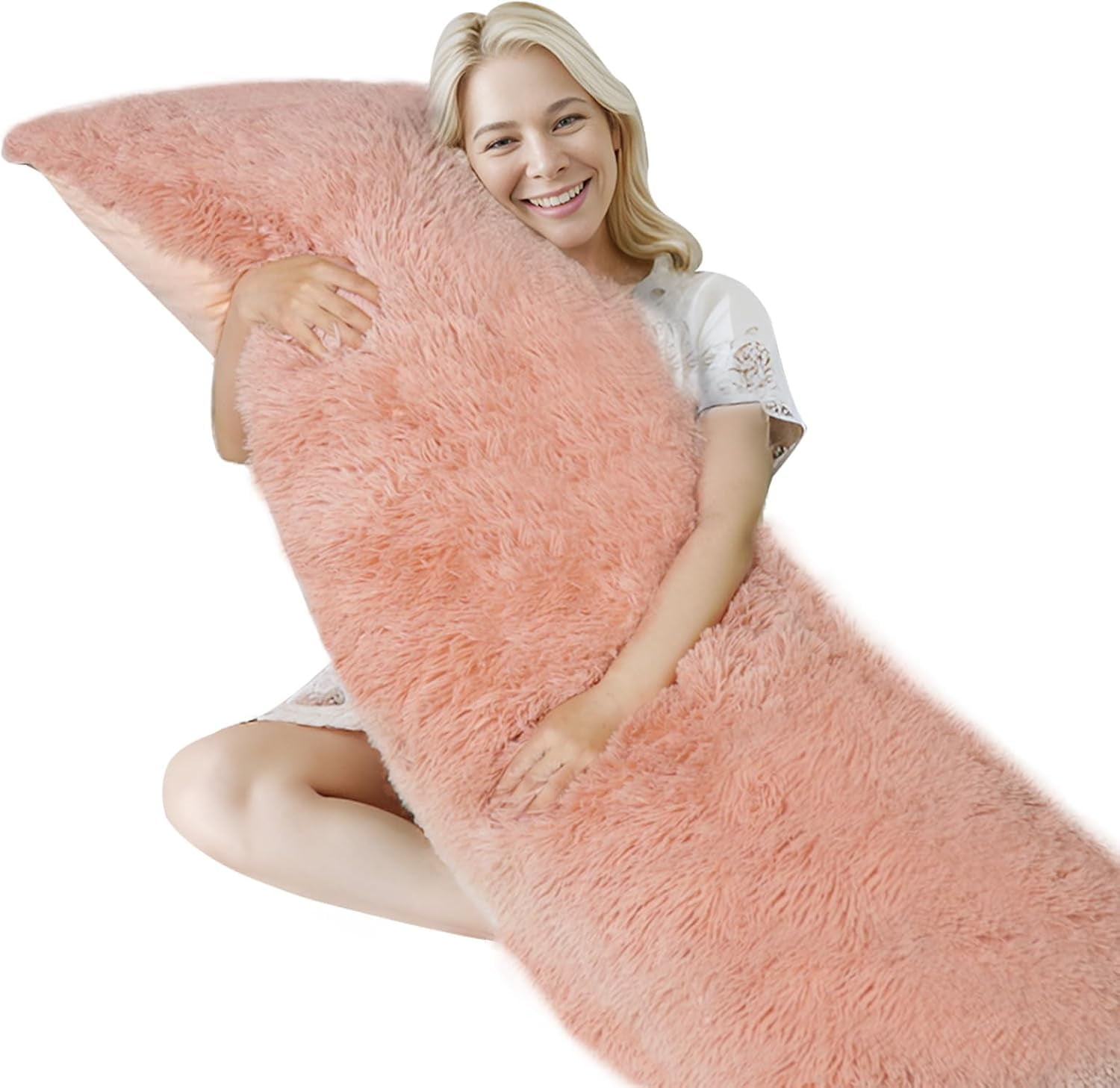 Fluffy Body Pillow, Full Body Pillows for Adults, Long Pillow for ...
