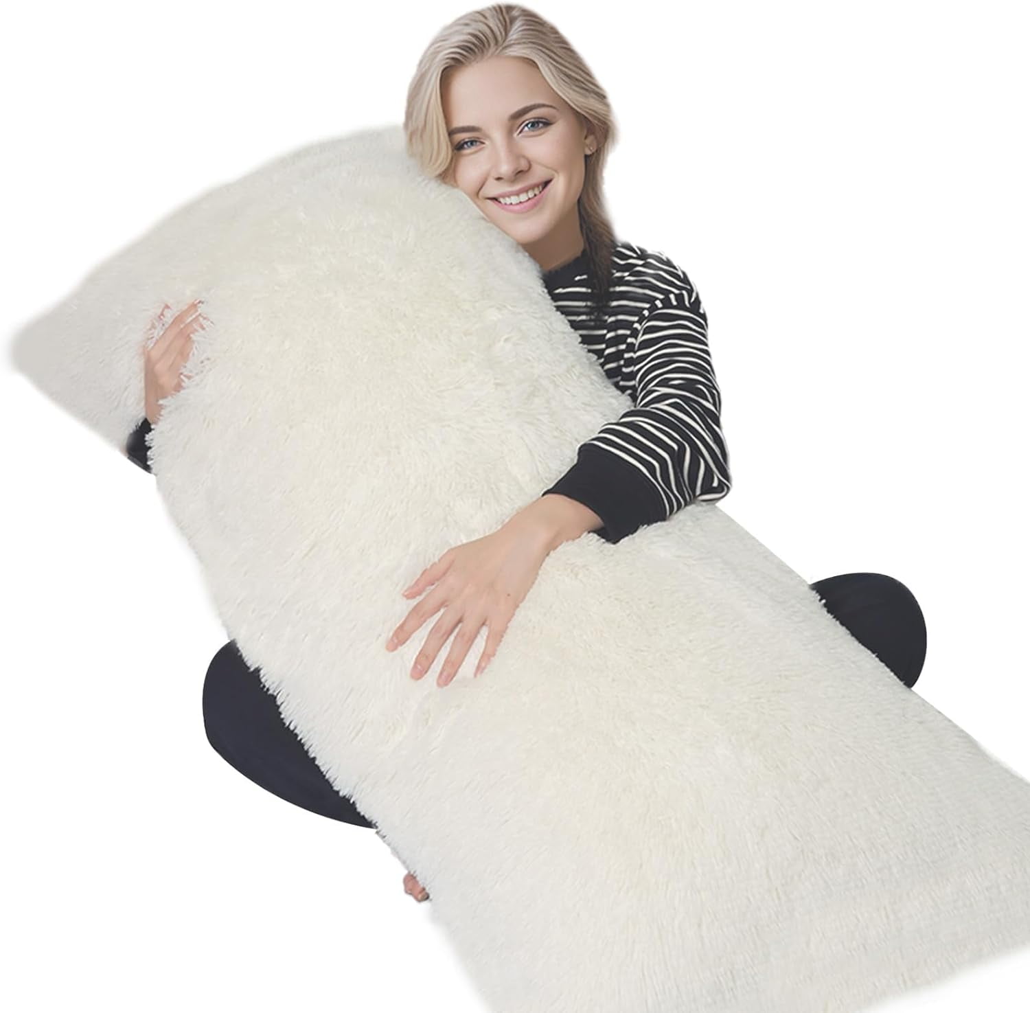 Fluffy Body Pillow, Full Body Pillows for Adults, Long Pillow for ...