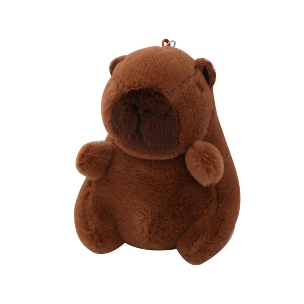 Fluffy Capybara Keychain Gift Cute Plush Hoodie Capybara Pendant ...