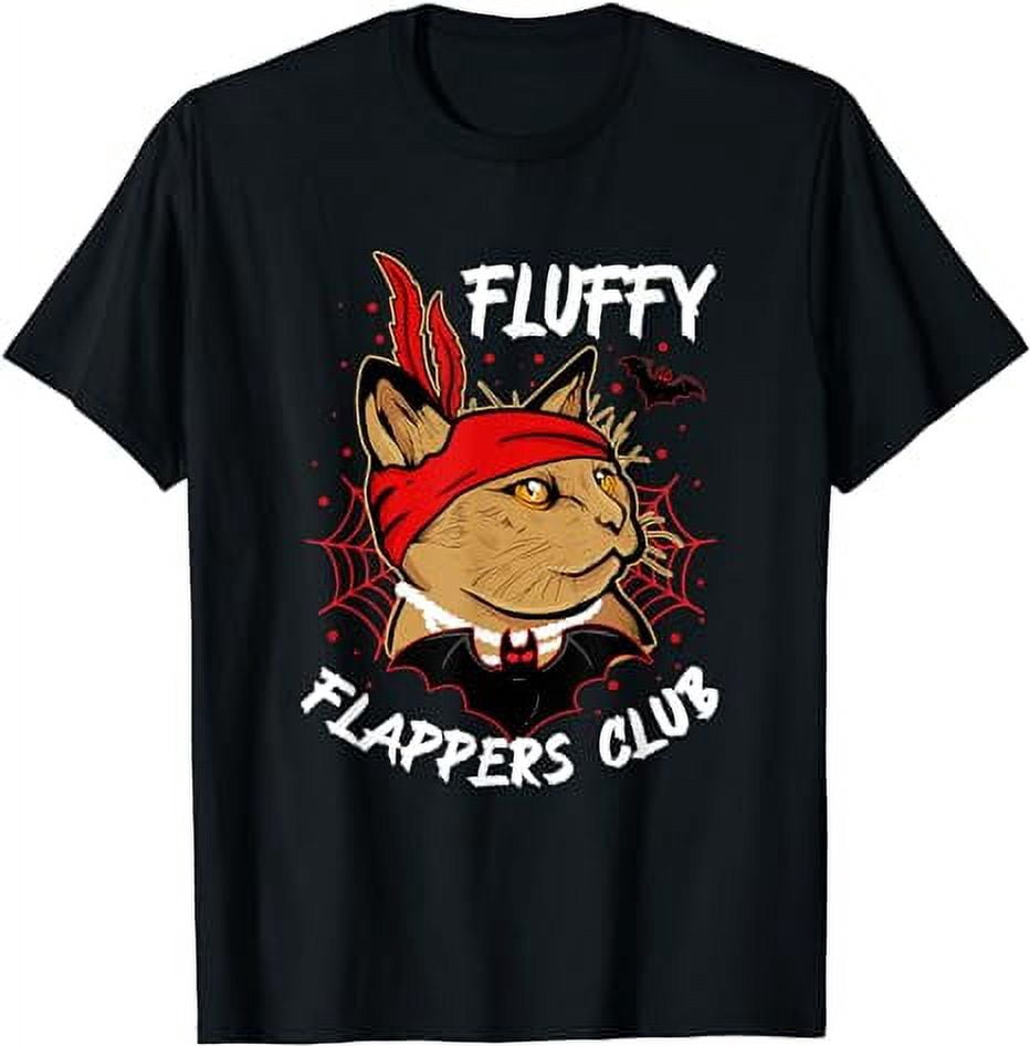 Fluffy Cat Flappers Roaring Twenties 1920S Halloween Party T-Shirt ...