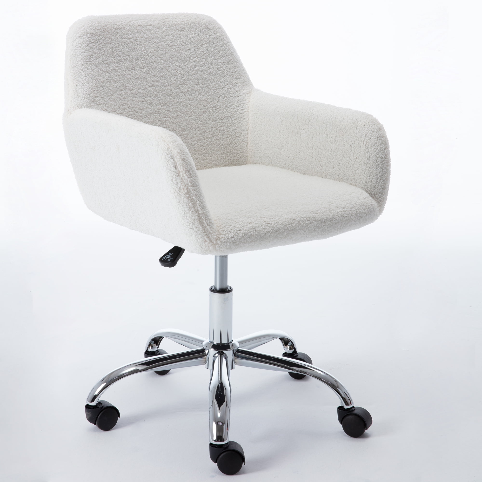 Fluffy Chair Makeup Vanity Chair Swivel Desk Chair Height Adjustable ...