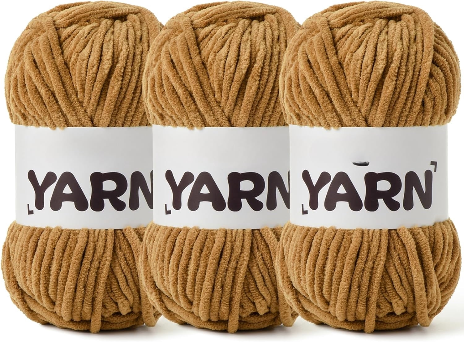 Fluffy Chenille Yarn for Crocheting, Chunky Velvet Yarns for Crochet ...
