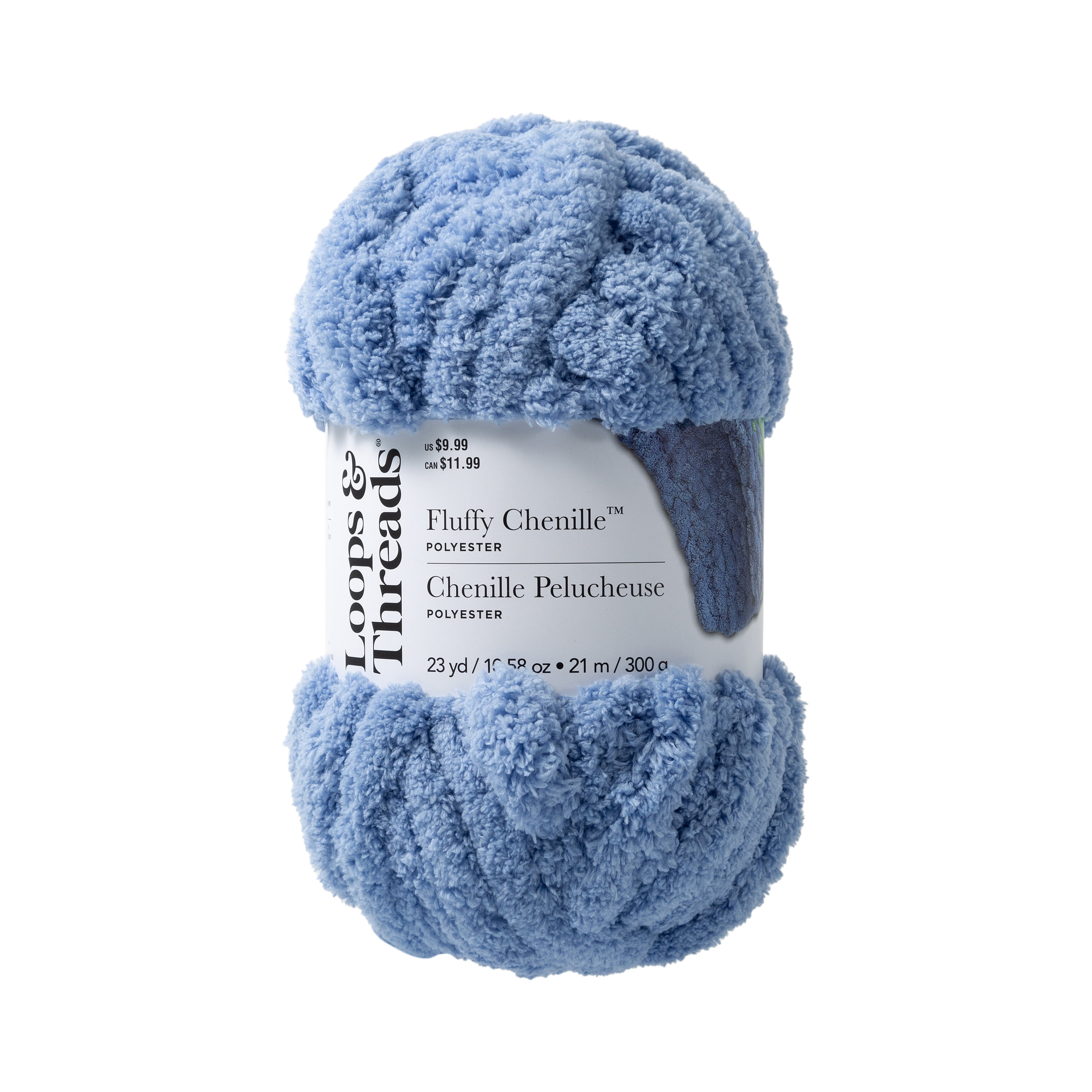 Fluffy Chenille Yarn by Loops & Threads - Yarn for Knitting - Crochet ...