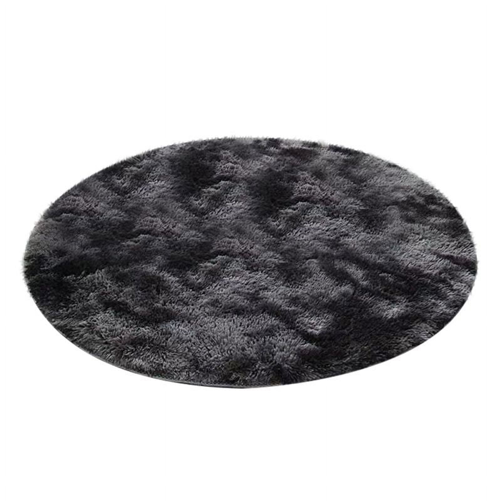 Fluffy Colorful Shag Round rainbow Rug Plush Rug Area Carpet For Kids ...