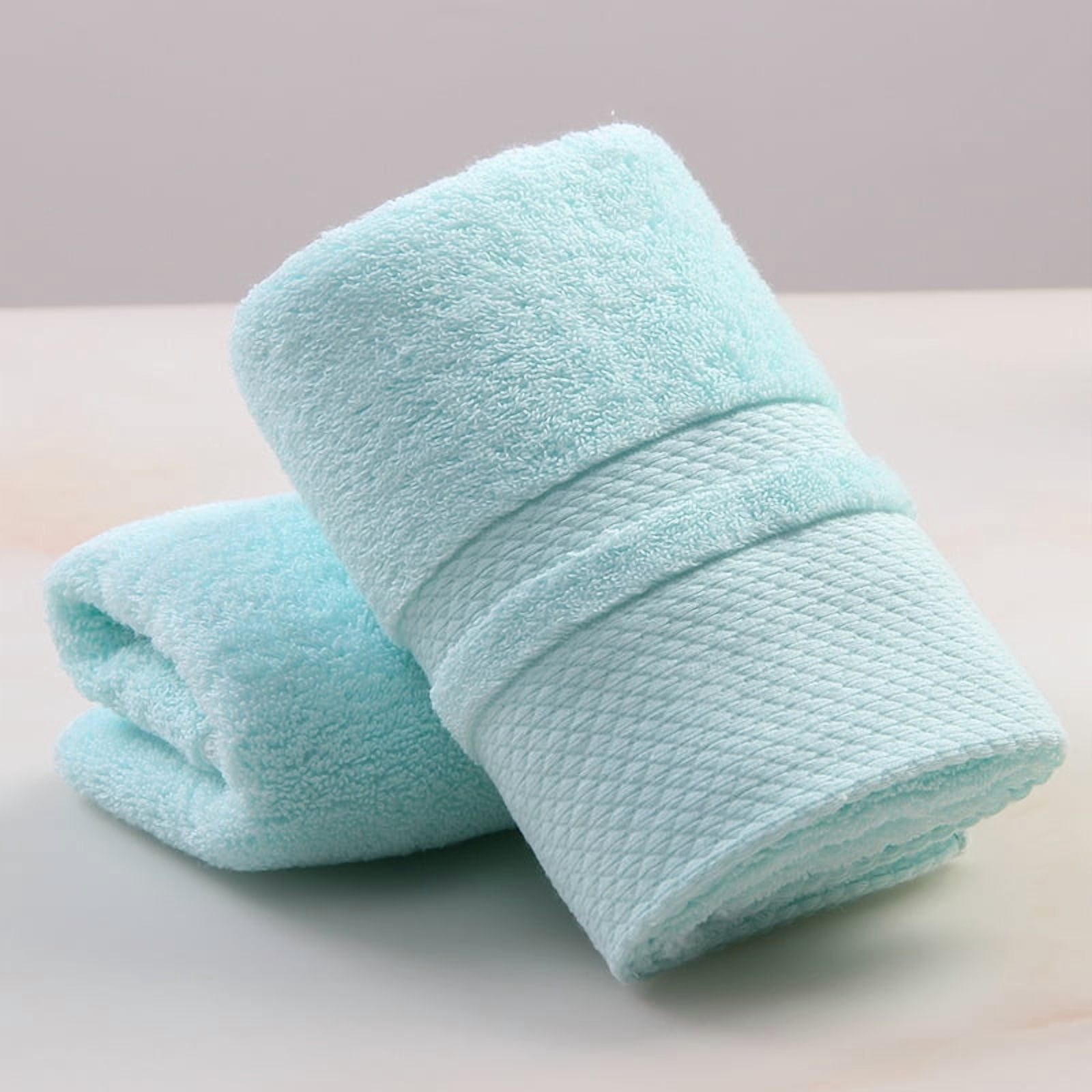 Fluffy Cotton Towels Thickened and Super Absorbent,Soft,Suitable for ...