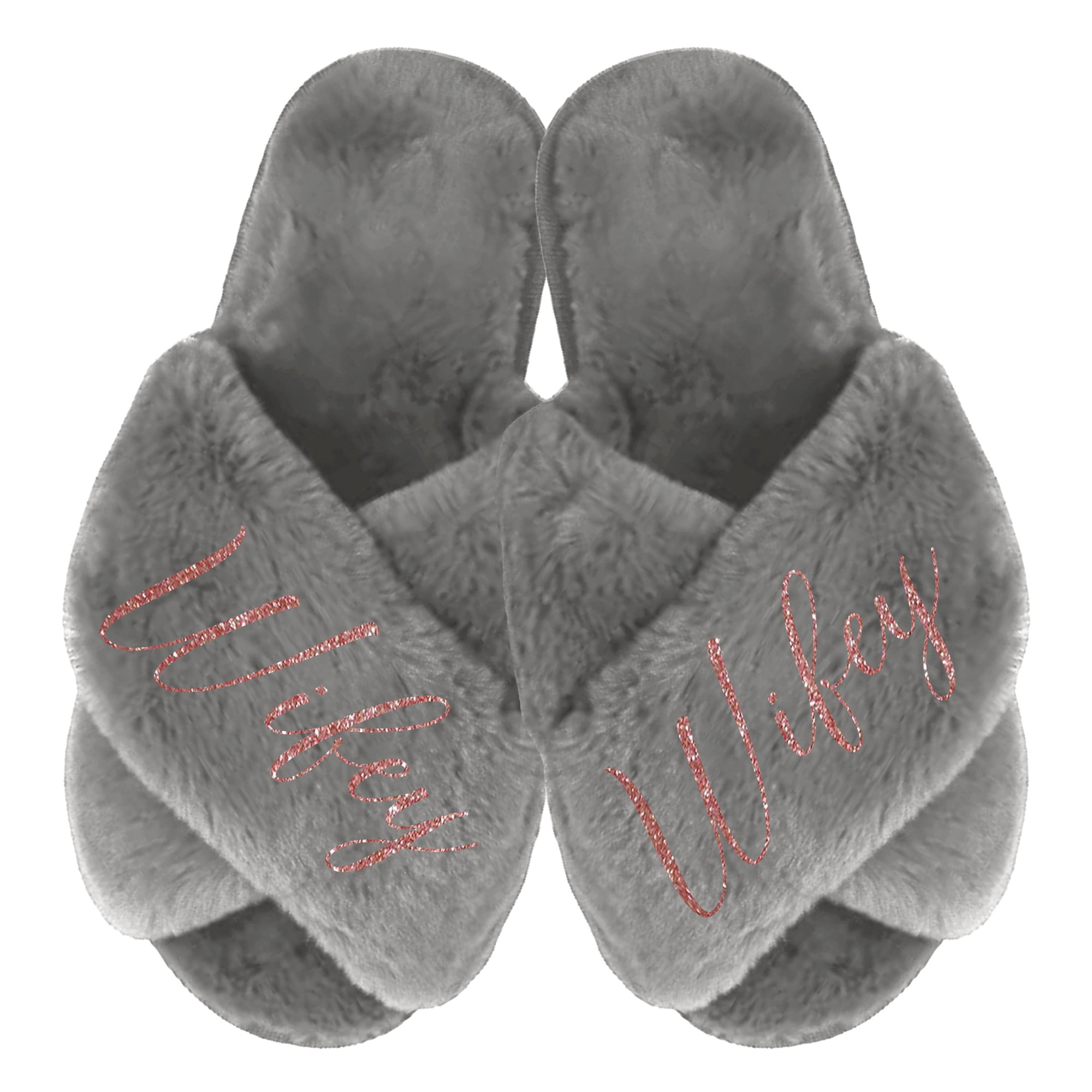 Fluffy Criss Cross Slippers for Women - Sizes XS to XL (US 4-12 ...