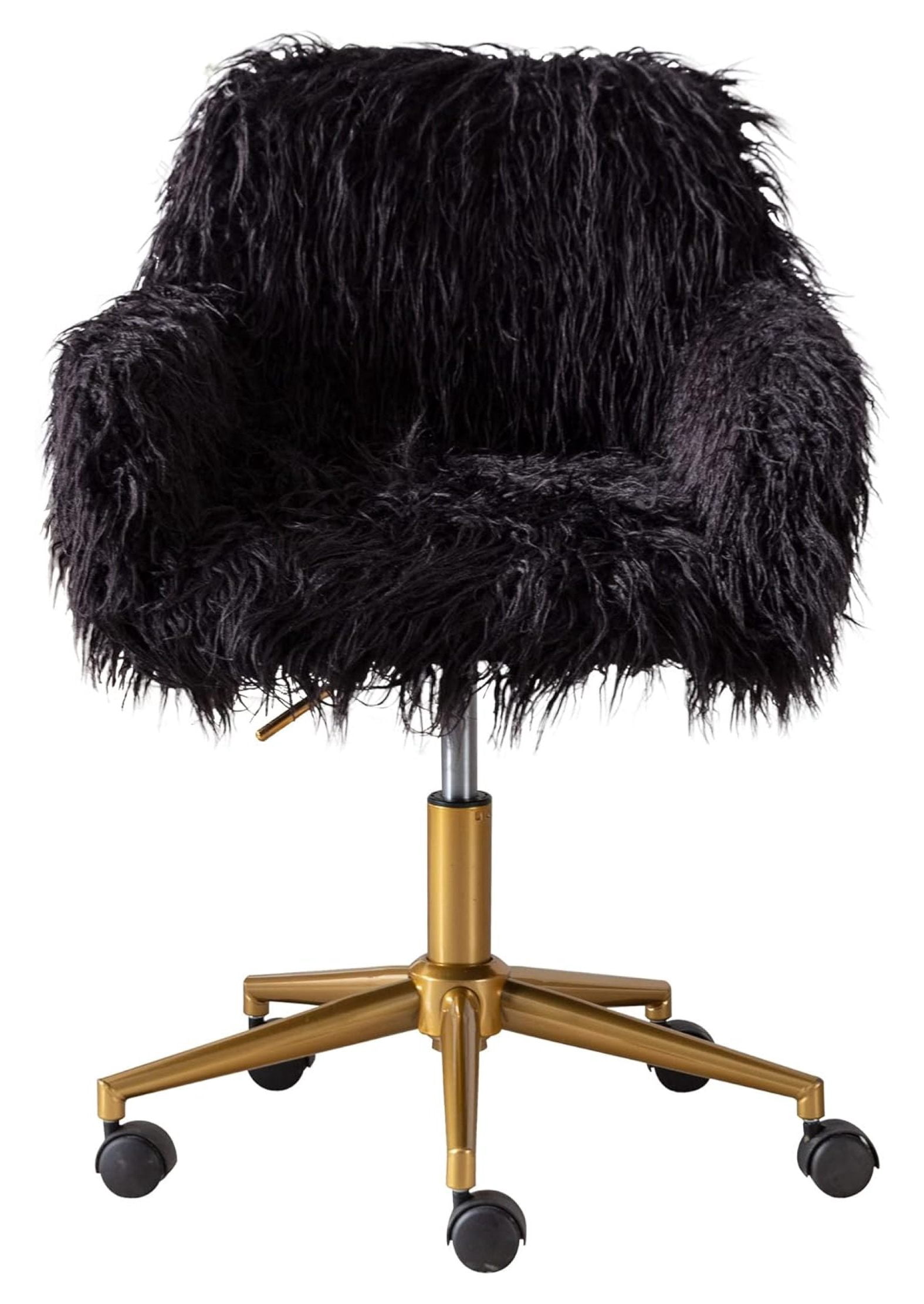Fluffy Desk Chair, Faux Fur Furry Home Office Chair, Fuzzy Swivel ...