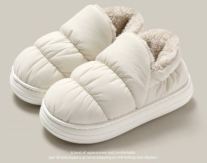 Fluffy Down Slippers For Unisex，Women Winter Slippers Non-Slip Bathroom ...