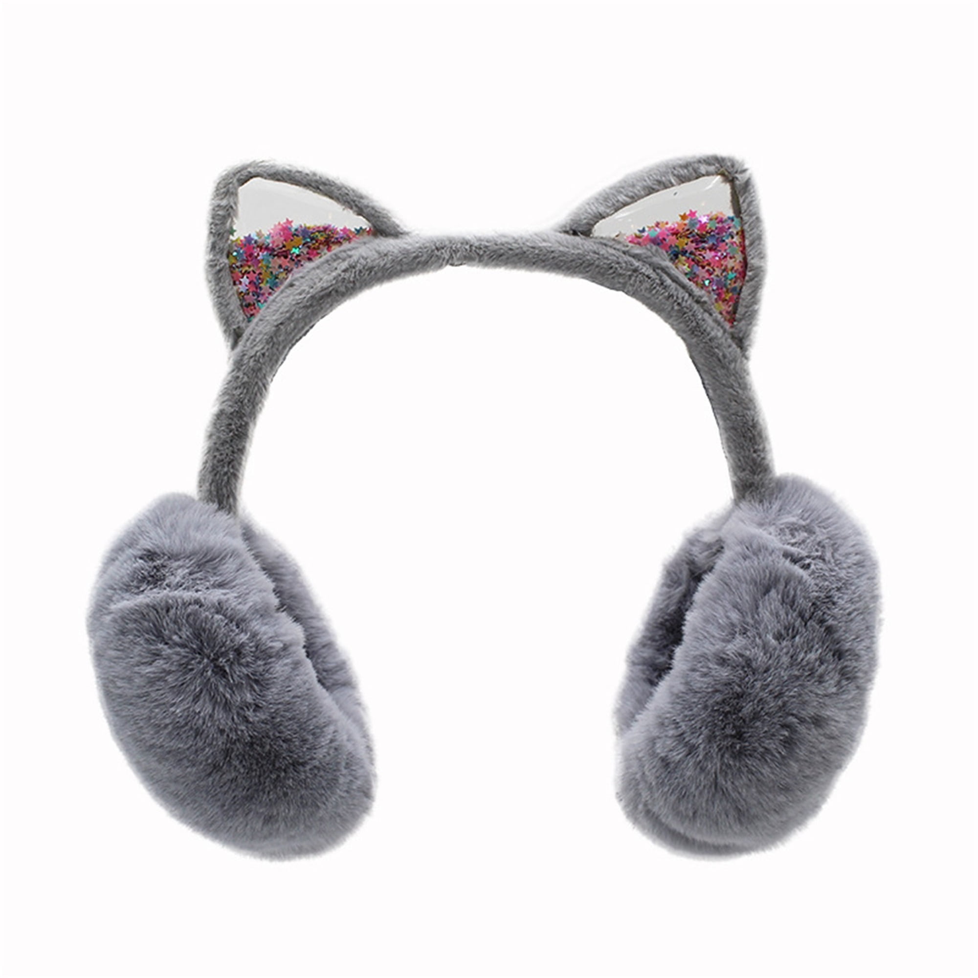 Fluffy Ear Muff Women Plush Foldable Earmuffs Kids Winter Earmuffs ...