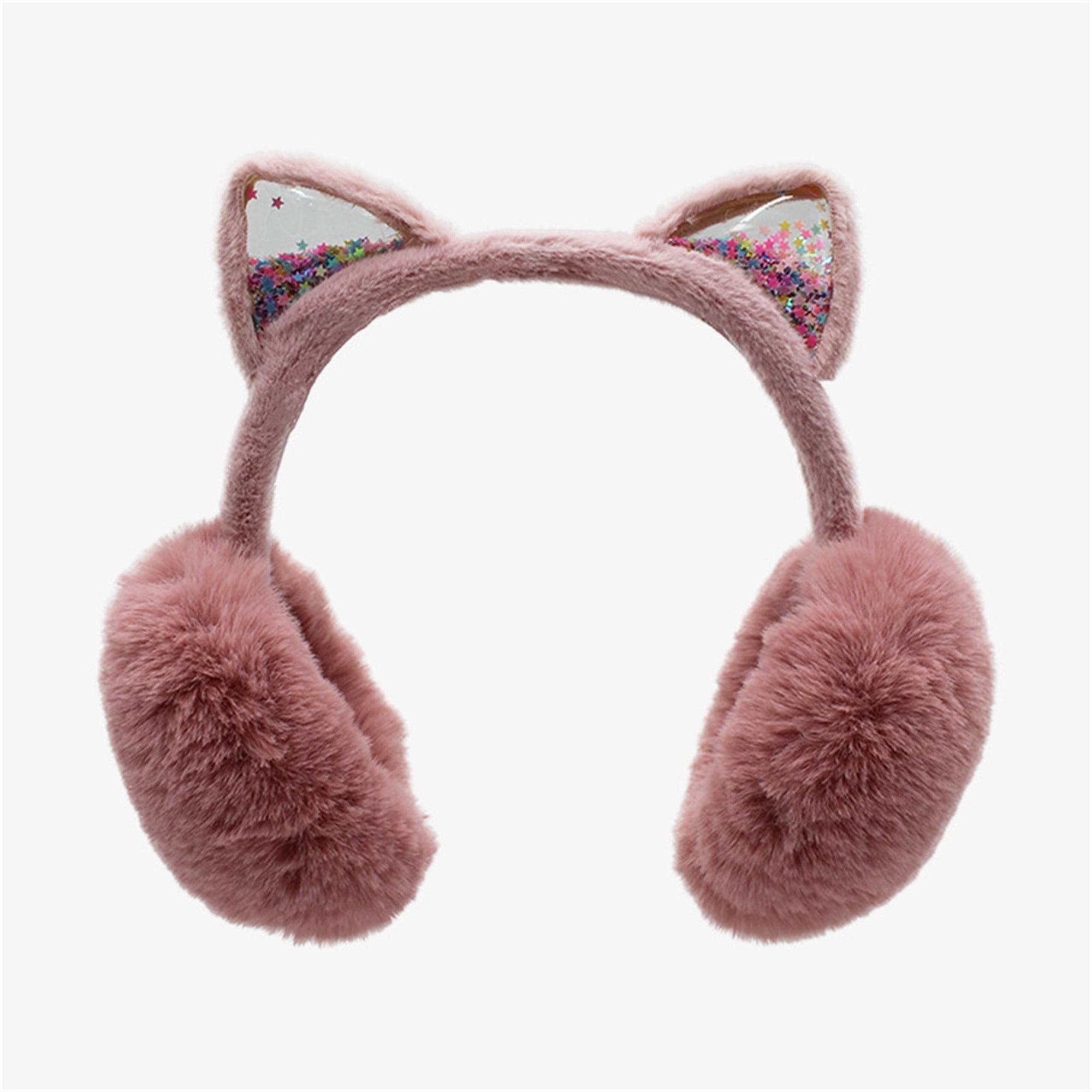 Fluffy Ear Muff Women Plush Foldable Earmuffs Kids Winter Earmuffs ...