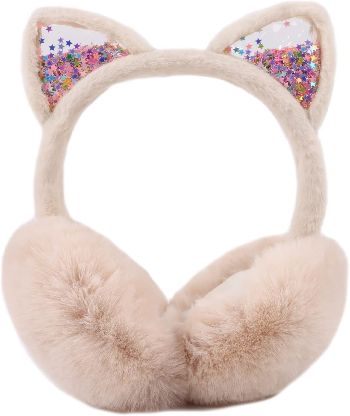 Fluffy Ear Muff for Women Plush Foldable Earmuffs Kids Winter Earmuffs ...
