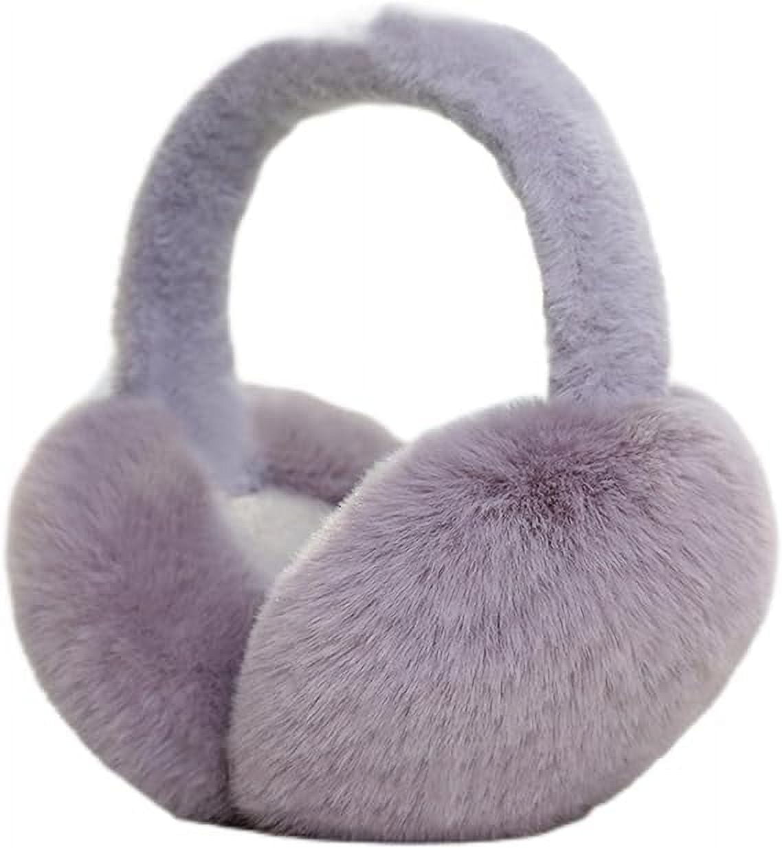 Fluffy Ear Muff for Women Plush Foldable Earmuffs Kids Winter Earmuffs ...