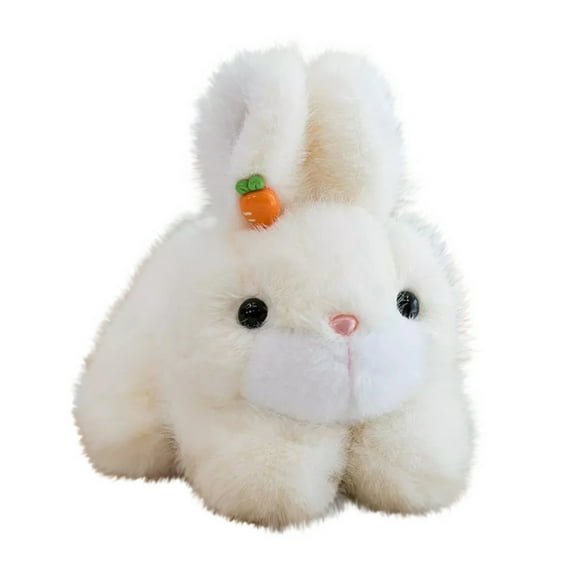 Fluffy Easter Bunny Plush Toy - Velvet-Soft Stuffed Easter Bunny Rabbit ...