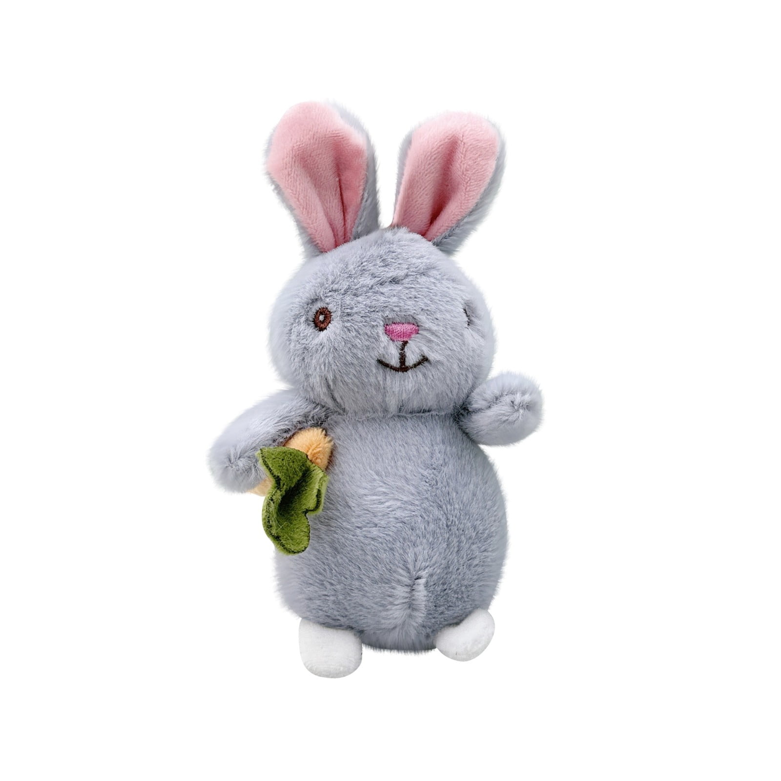 Fluffy Easter Bunny Stuffed Animal with Bow – Plush Bunny Toy Cute ...