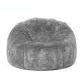 Fluffy Factory Custom 2/3/4/5ft Pouf Sofa Cover for Bean Bag Chair ...