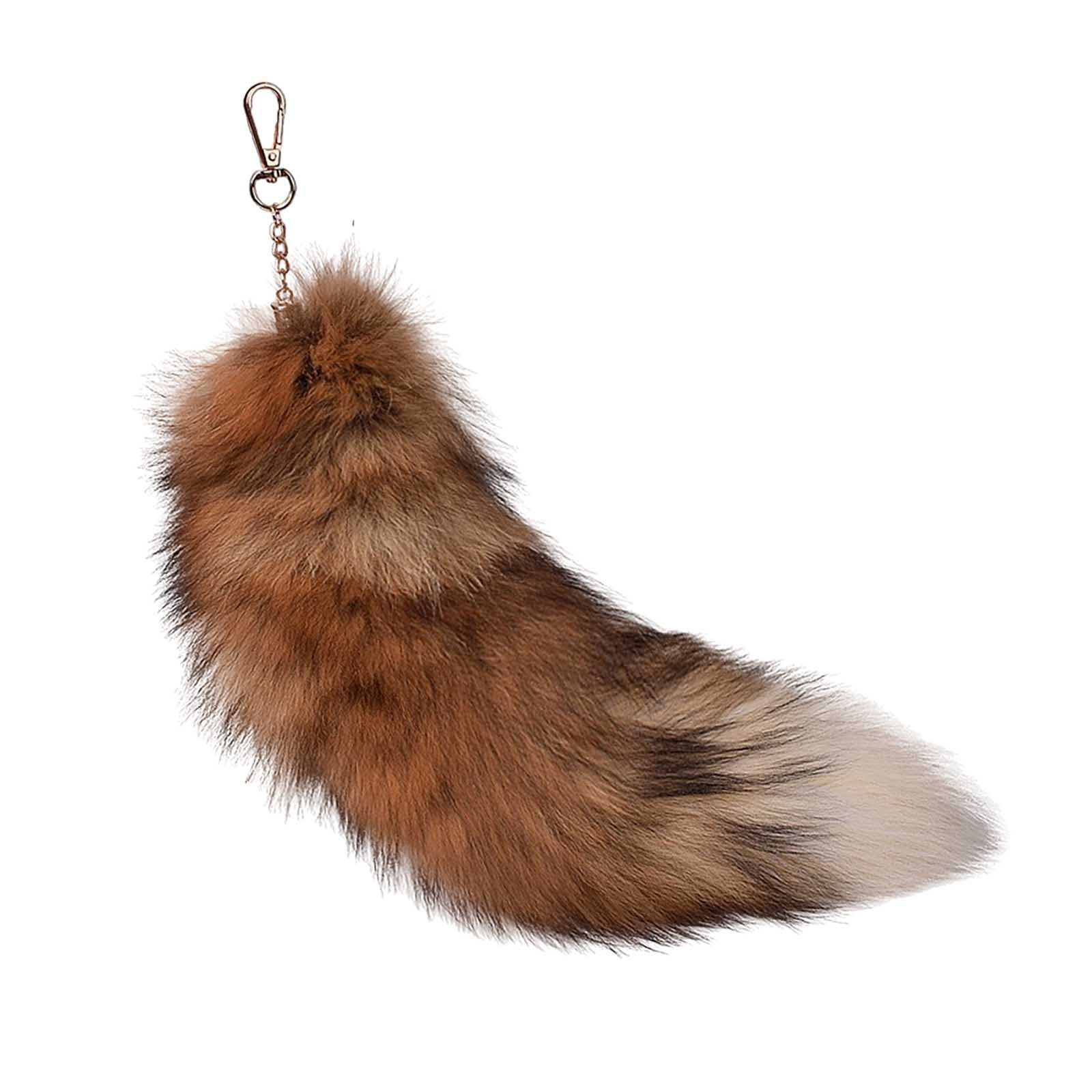 Fluffy Fake Tail Keychain, Cosplay Accessory with Soft and Thick for ...