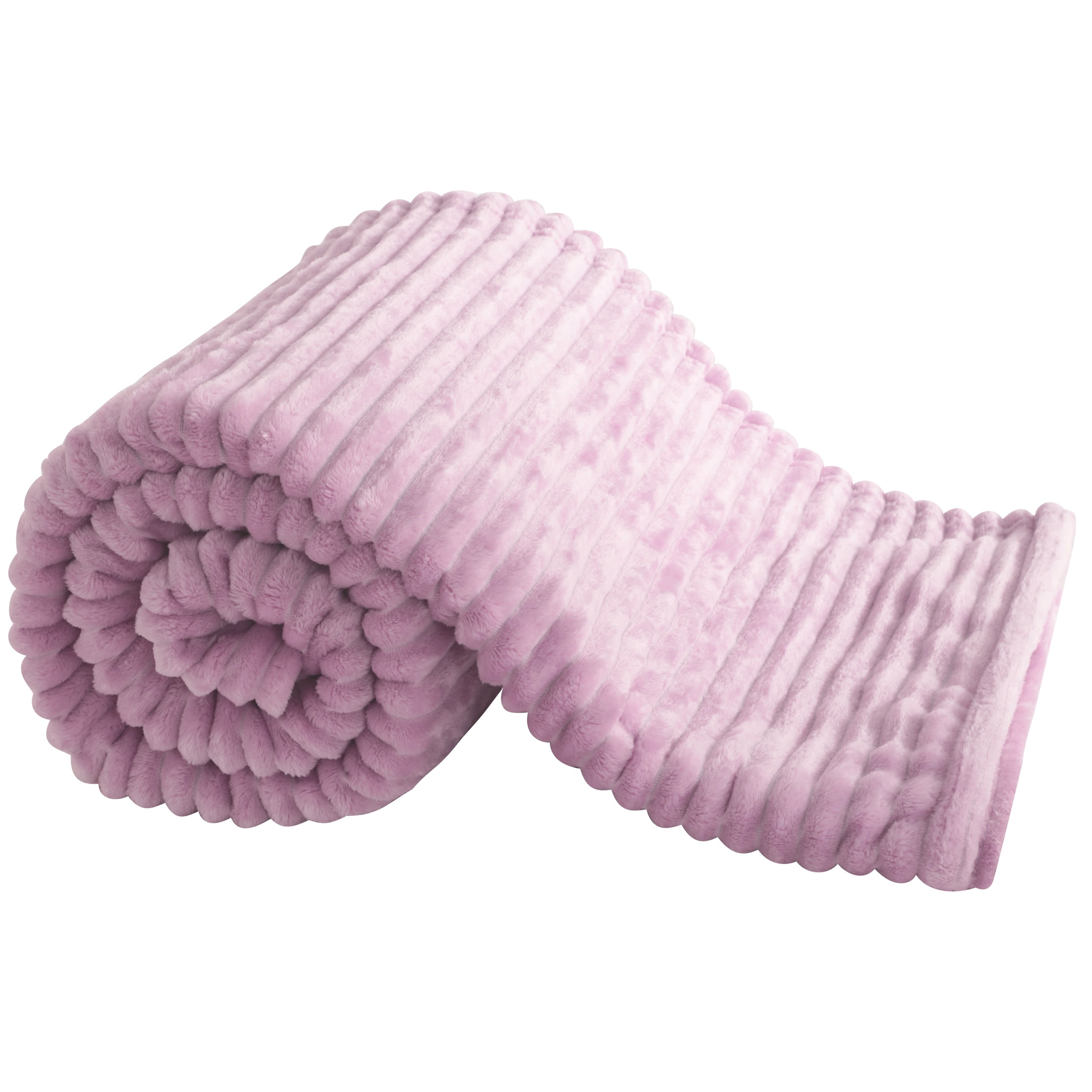 Fluffy Flannel Toddler Bed Blanket, Warm and Fuzzy Plush Stripes Crib ...