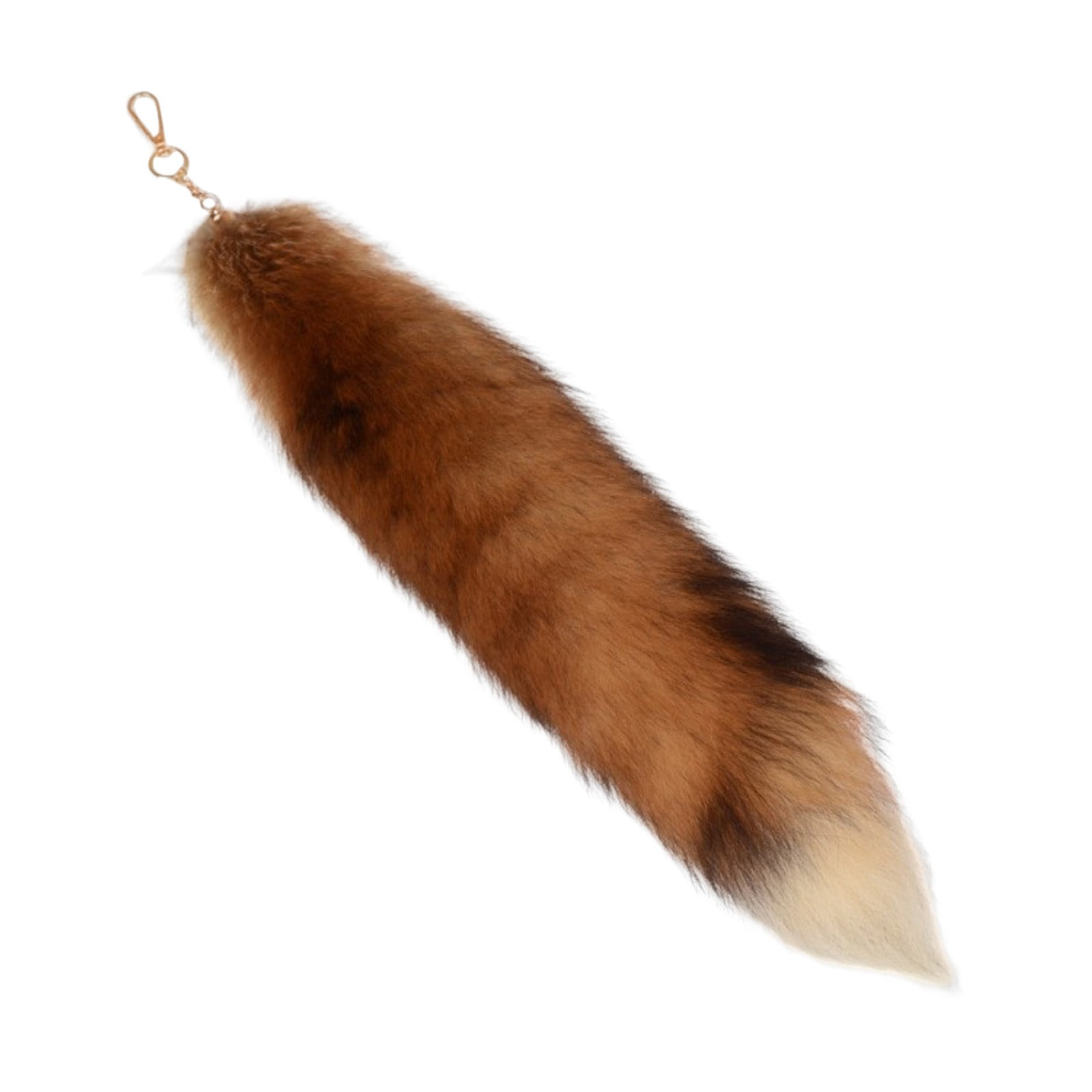 Fluffy Fox Tail Keychain 3-Pack - Soft Faux Fur Animal Tail Keyrings ...