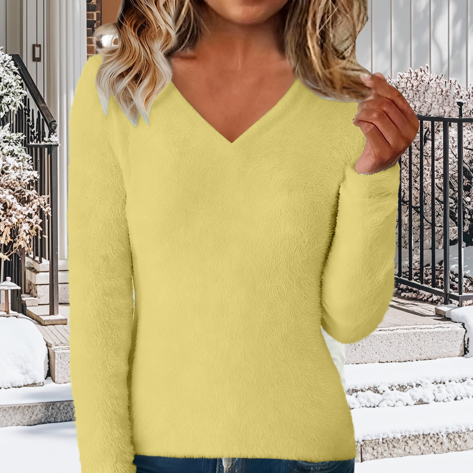 Fluffy Fuzzy Jumper Sweater Knit Jumper Oversized Tunic Sweater Cute ...