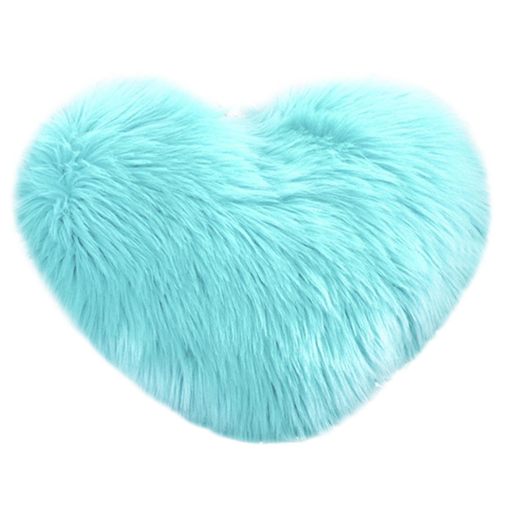 Fluffy Heart-Shaped Pillow with Pillow Cover and Insert,Soft and ...