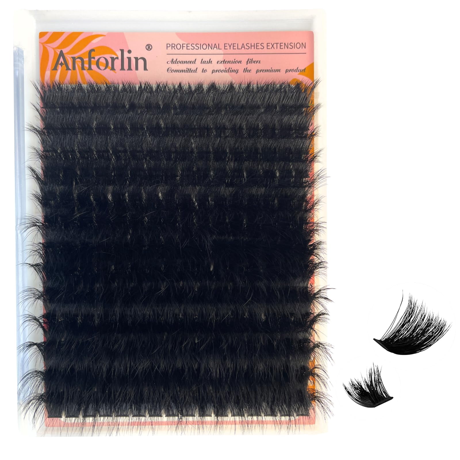 Fluffy Lash Clusters 10-20mm TSF6 Thick 200D Cluster Eyelash Extensions ...