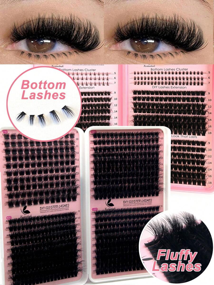Fluffy Lash Clusters 620pcs Individual Lashes Cluster Eyelash ...