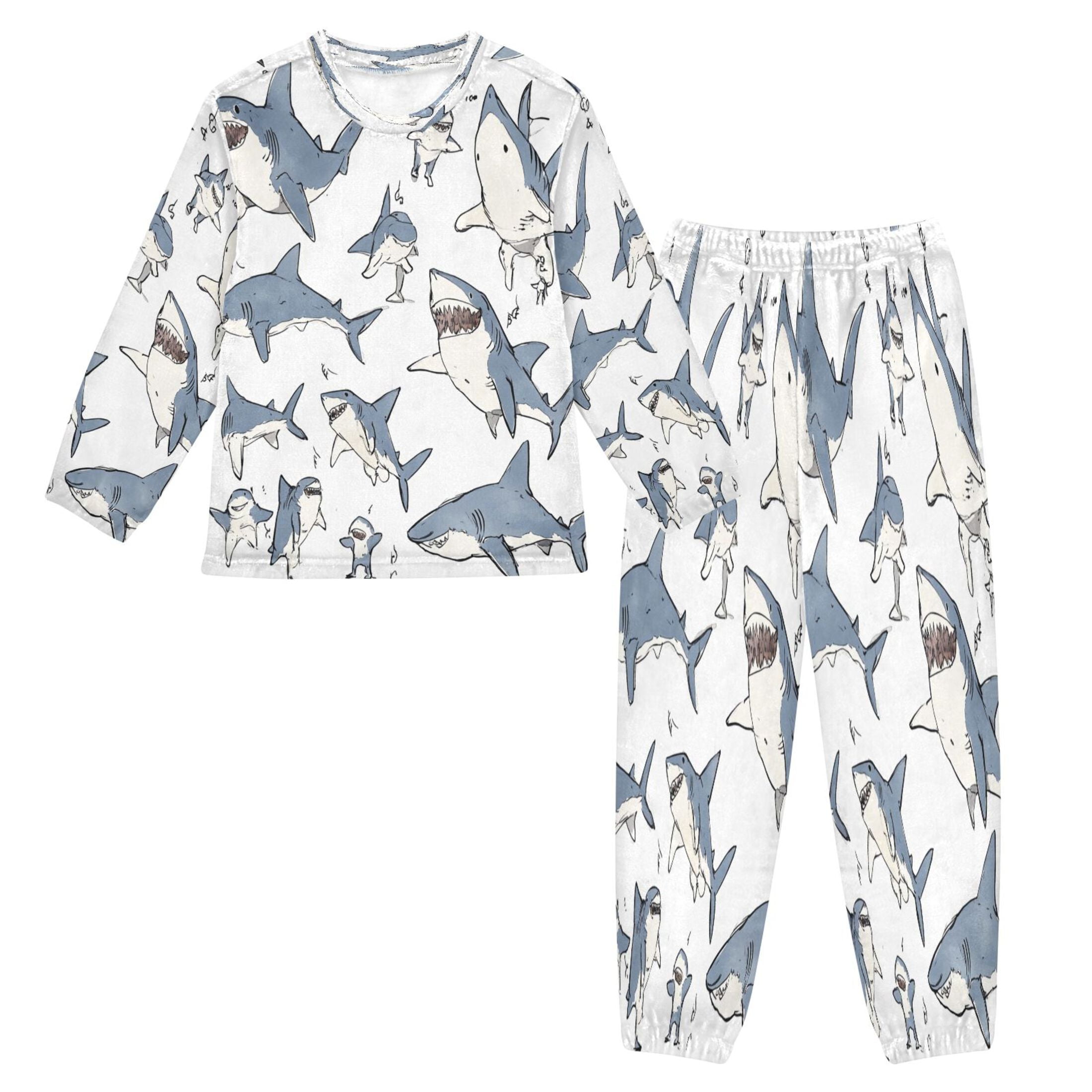 Fluffy Pajamas Set Fuzzy Winter Warm Pj Sets Pullover Tops and Long ...