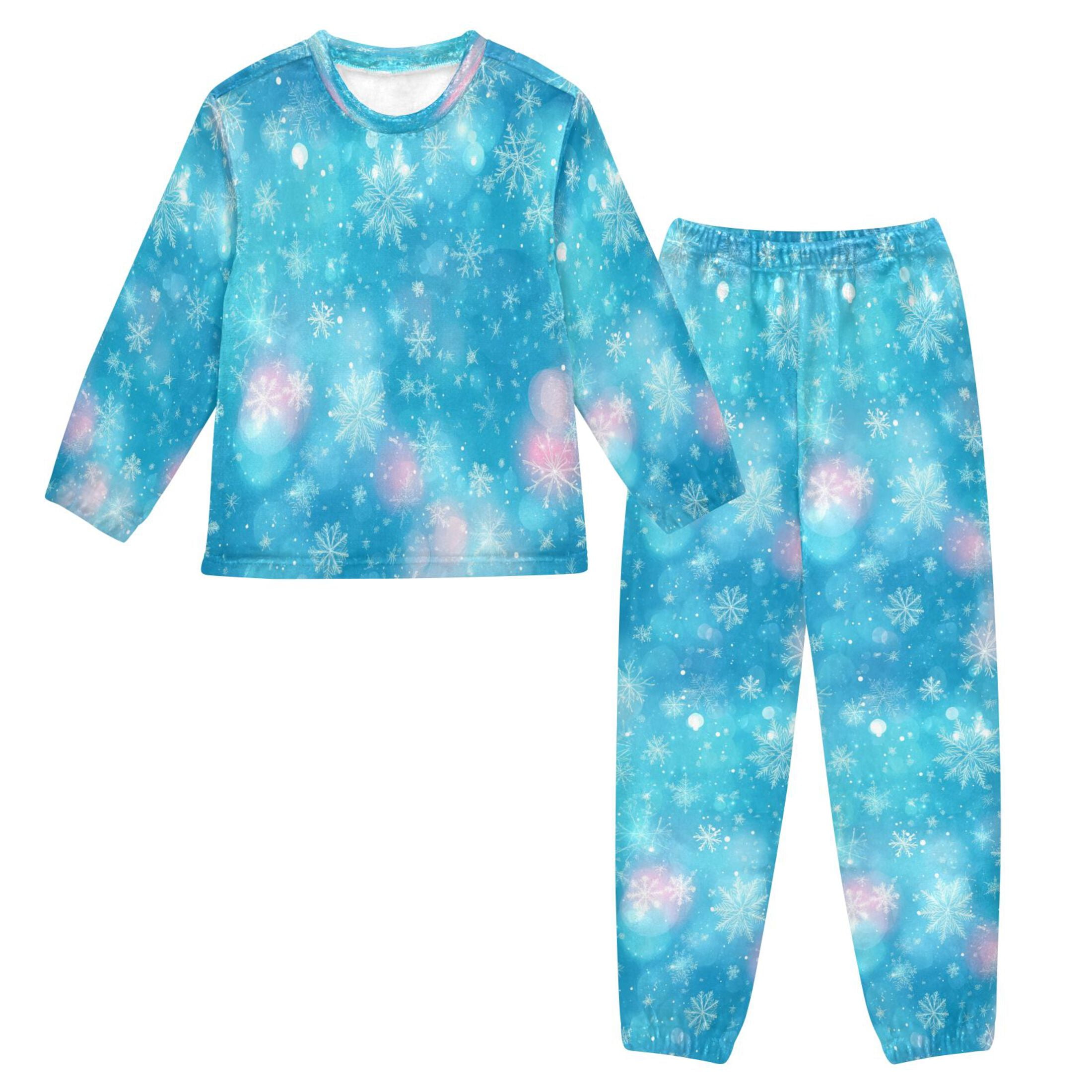 Fluffy Pajamas Set Fuzzy Winter Warm Pj Sets Pullover Tops and Long ...