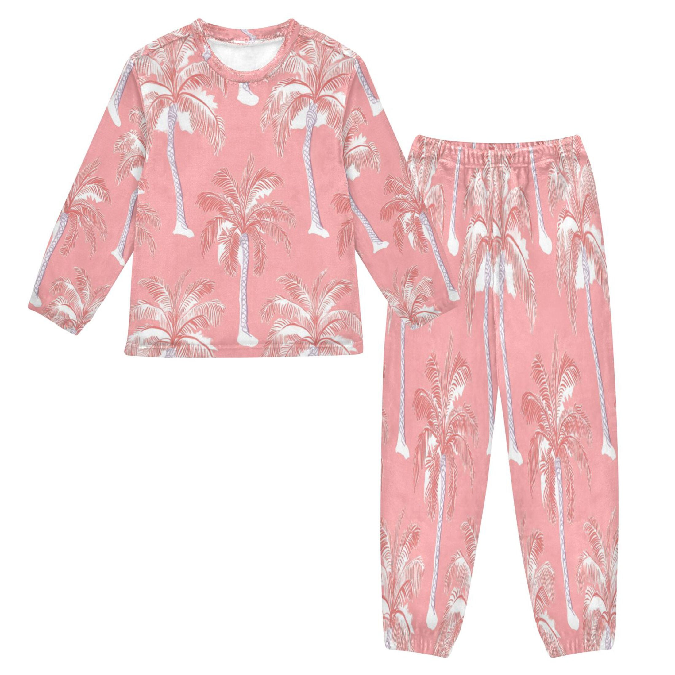 Fluffy Pajamas Set Fuzzy Winter Warm Pj Sets Pullover Tops and Long ...