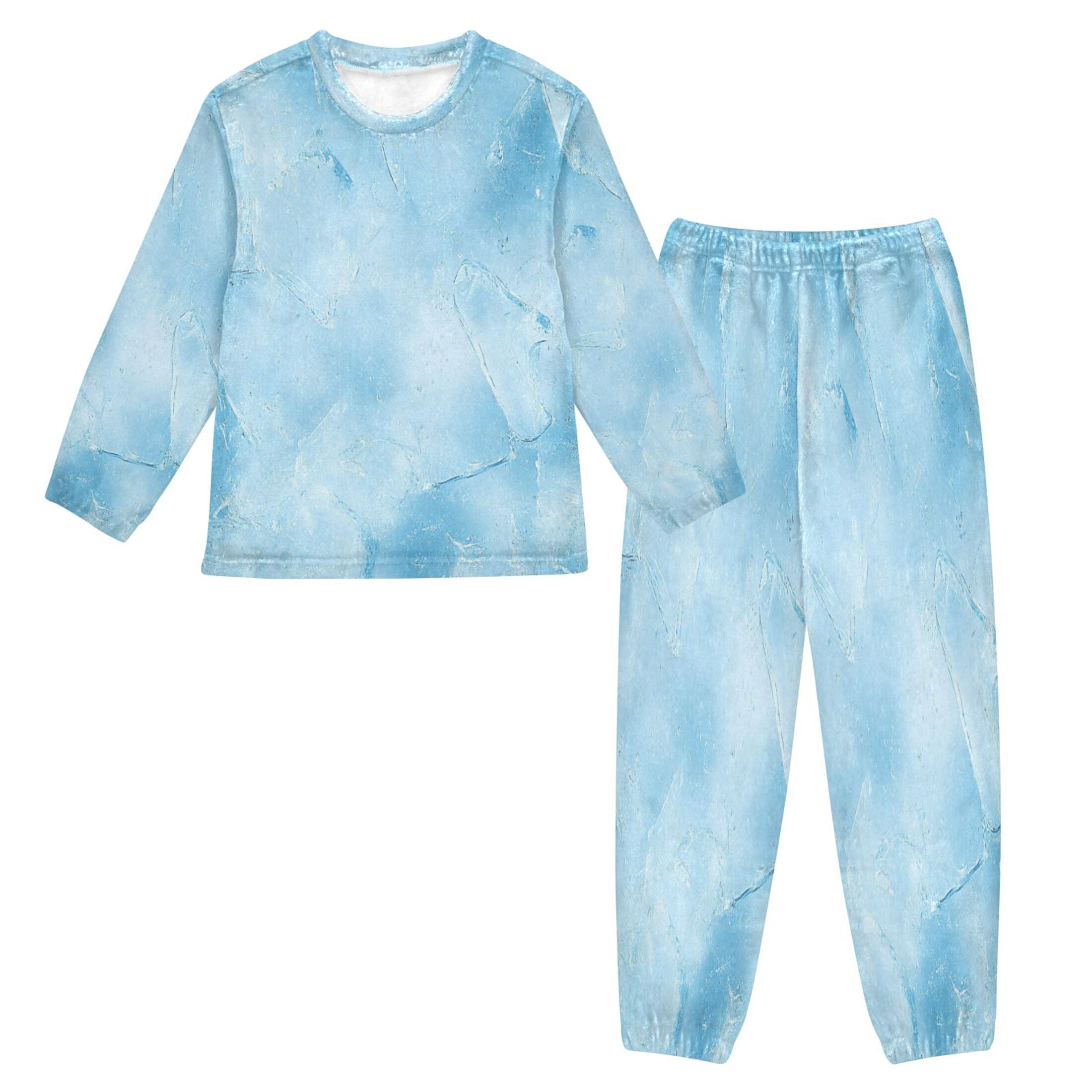 Fluffy Pajamas Set Fuzzy Winter Warm Pj Sets Pullover Tops and Long ...