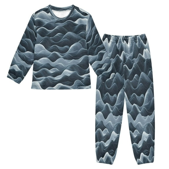 Fluffy Pajamas Set Fuzzy Winter Warm Pj Sets Pullover Tops and Long ...