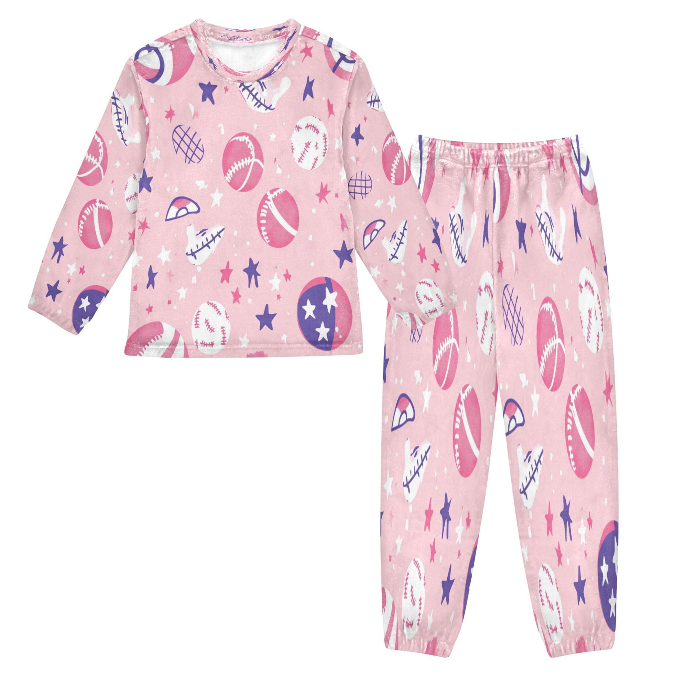 Fluffy Pajamas Set Fuzzy Winter Warm Pj Sets Pullover Tops and Long ...