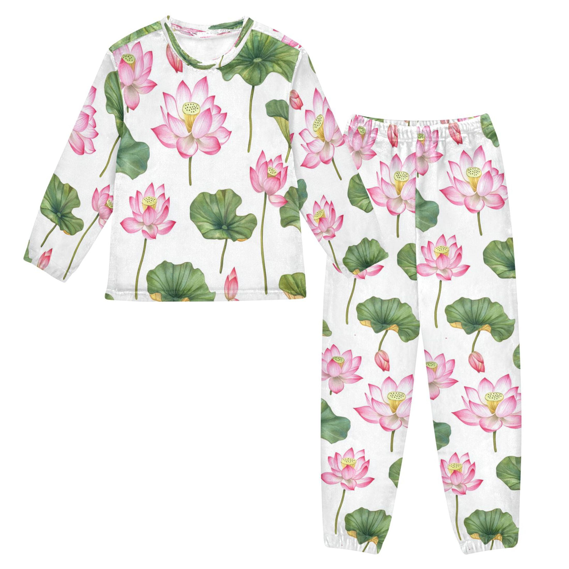 Fluffy Pajamas Set Fuzzy Winter Warm Pj Sets Pullover Tops and Long ...