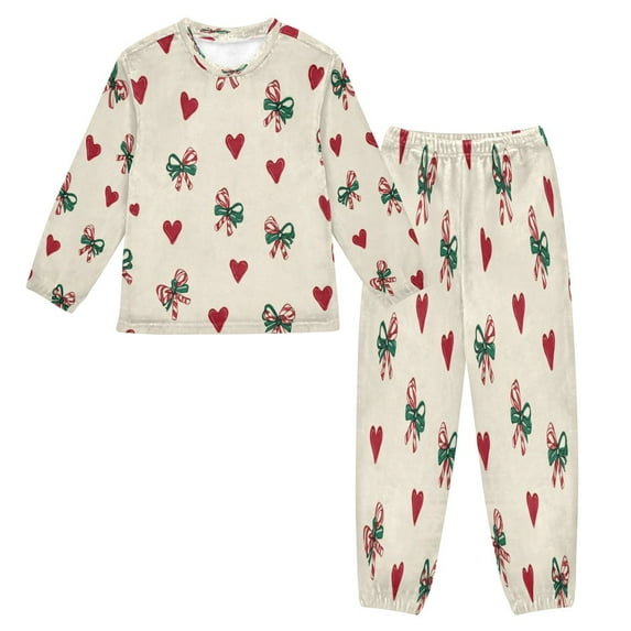 Fluffy Pajamas Set Fuzzy Winter Warm Pj Sets Pullover Tops and Long ...