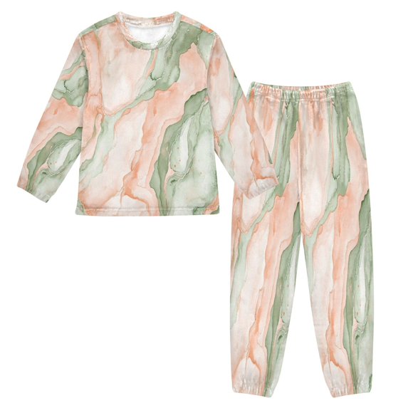 Fluffy Pajamas Set Fuzzy Winter Warm Pj Sets Pullover Tops and Long ...