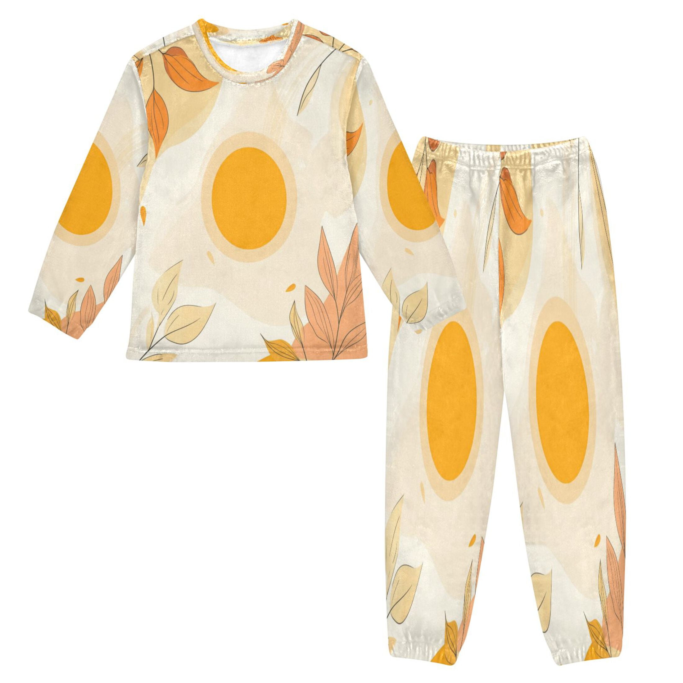 Fluffy Pajamas Set Fuzzy Winter Warm Pj Sets Pullover Tops and Long ...