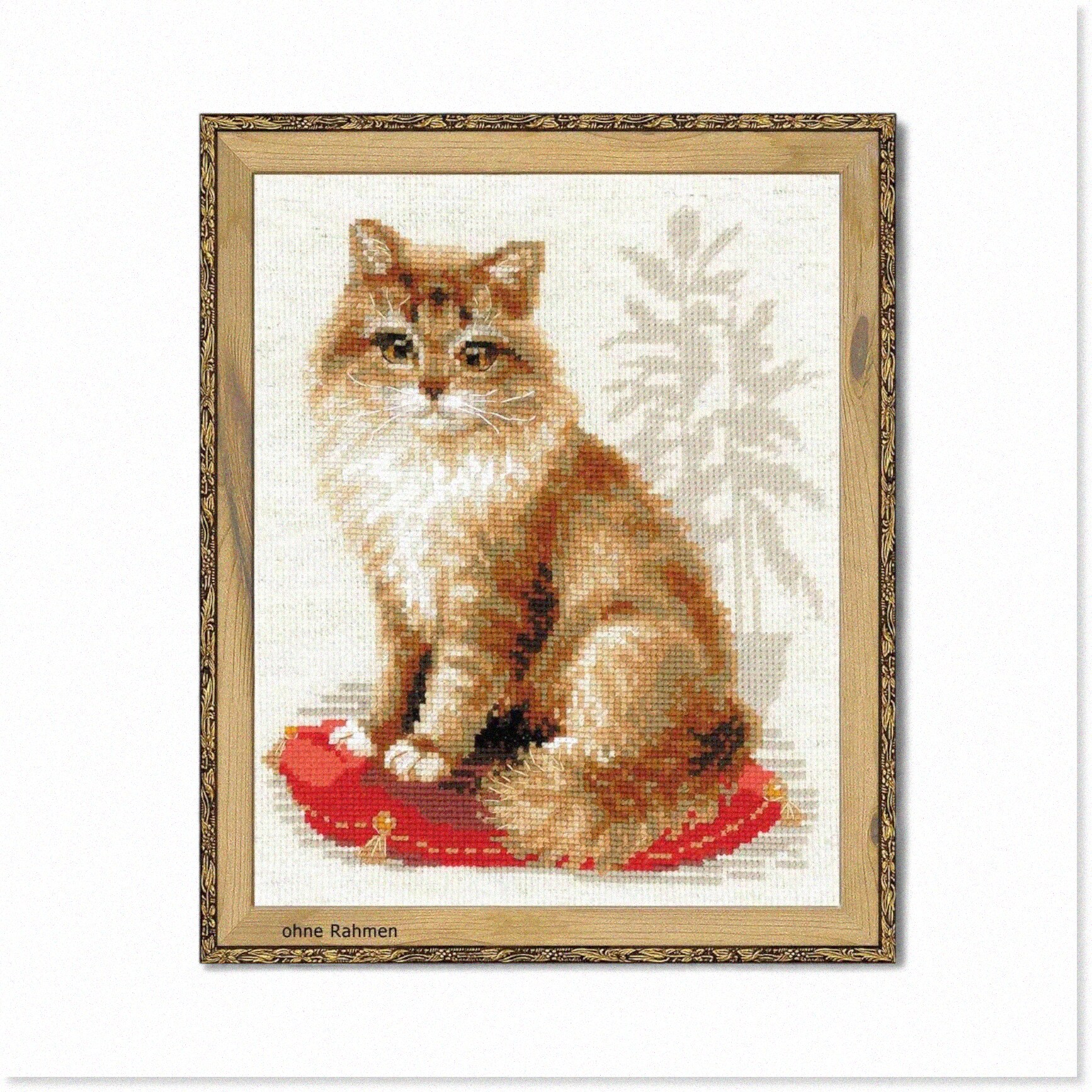"Fluffy Paws: Whiskered Wonders Cross Stitch Kit - Create a Meow-tastic ...